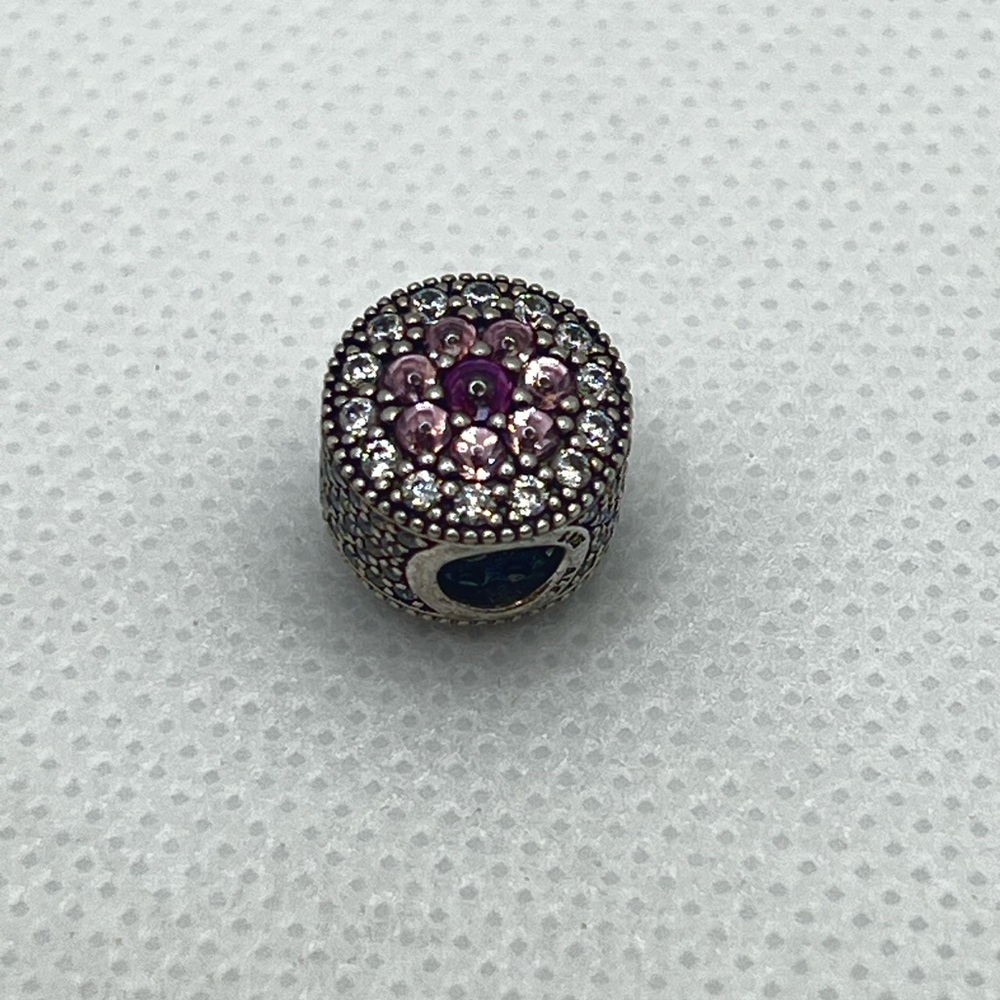 Authentic Pandora Dazzling Floral Charm. - Gem